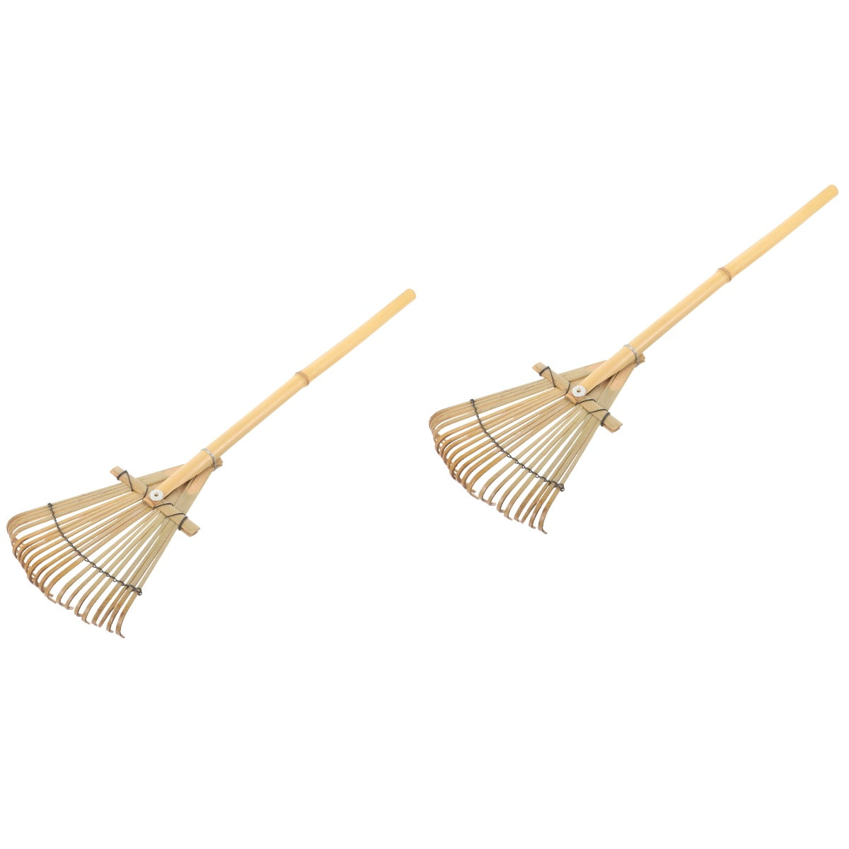Raindrops 2pcs Gardening Rake Small Hand Rake Garden Rake Wood Handle ...