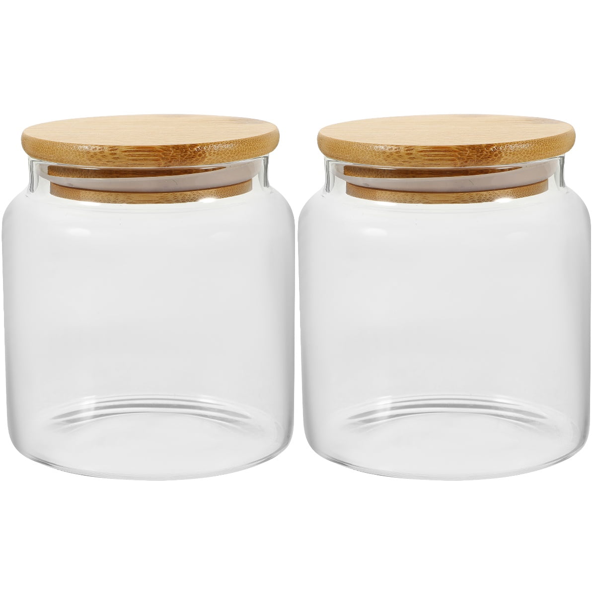 Raindrops 2pcs Glass Tea Container Clear Tea Canister Storage Canister ...