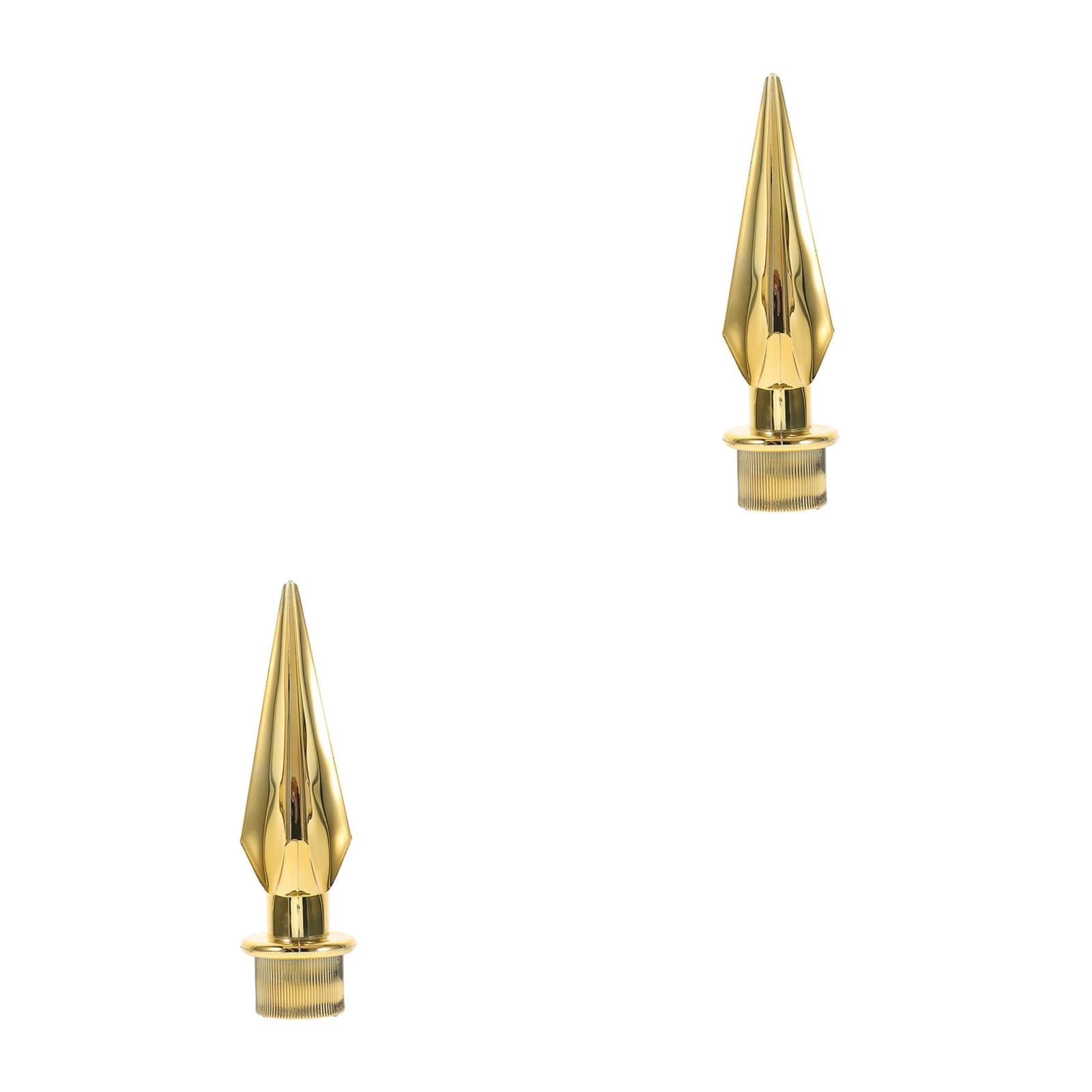 Raindrops 2pcs Golden Flagpole Topper Plastic Flag Flag Pole Finial ...