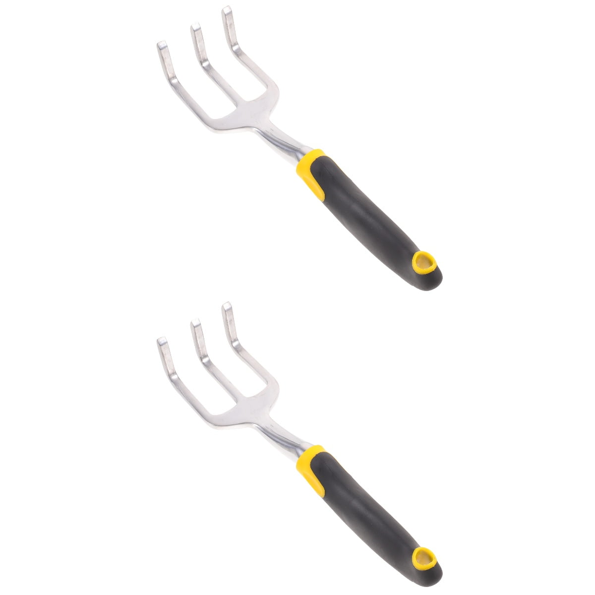Raindrops 2pcs Hand Cultivator Garden Tool 3 Prong Rake Nonslip Handle ...