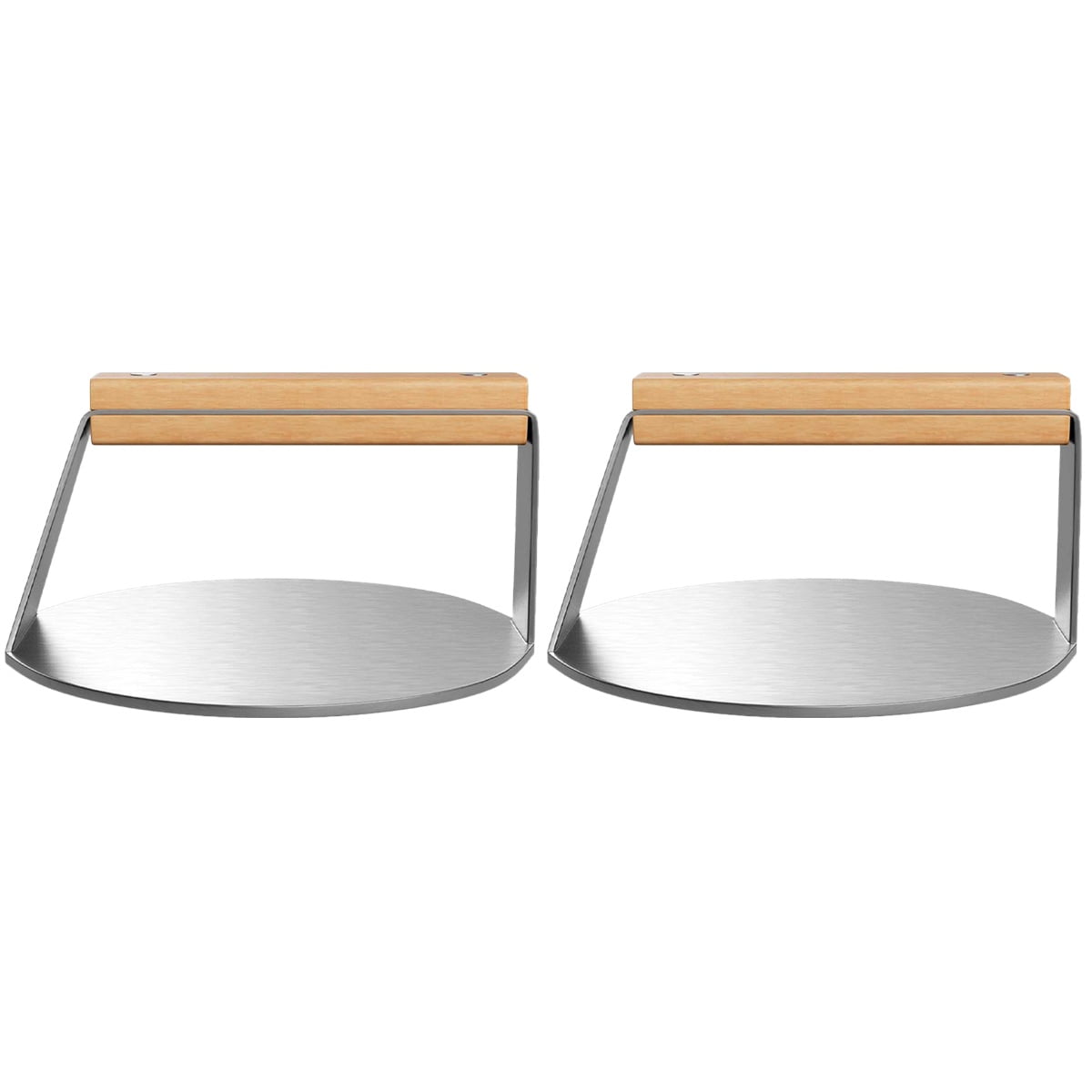 Raindrops 2pcs Handle Burger Patty Press Burger Press Tool Metal Burger ...