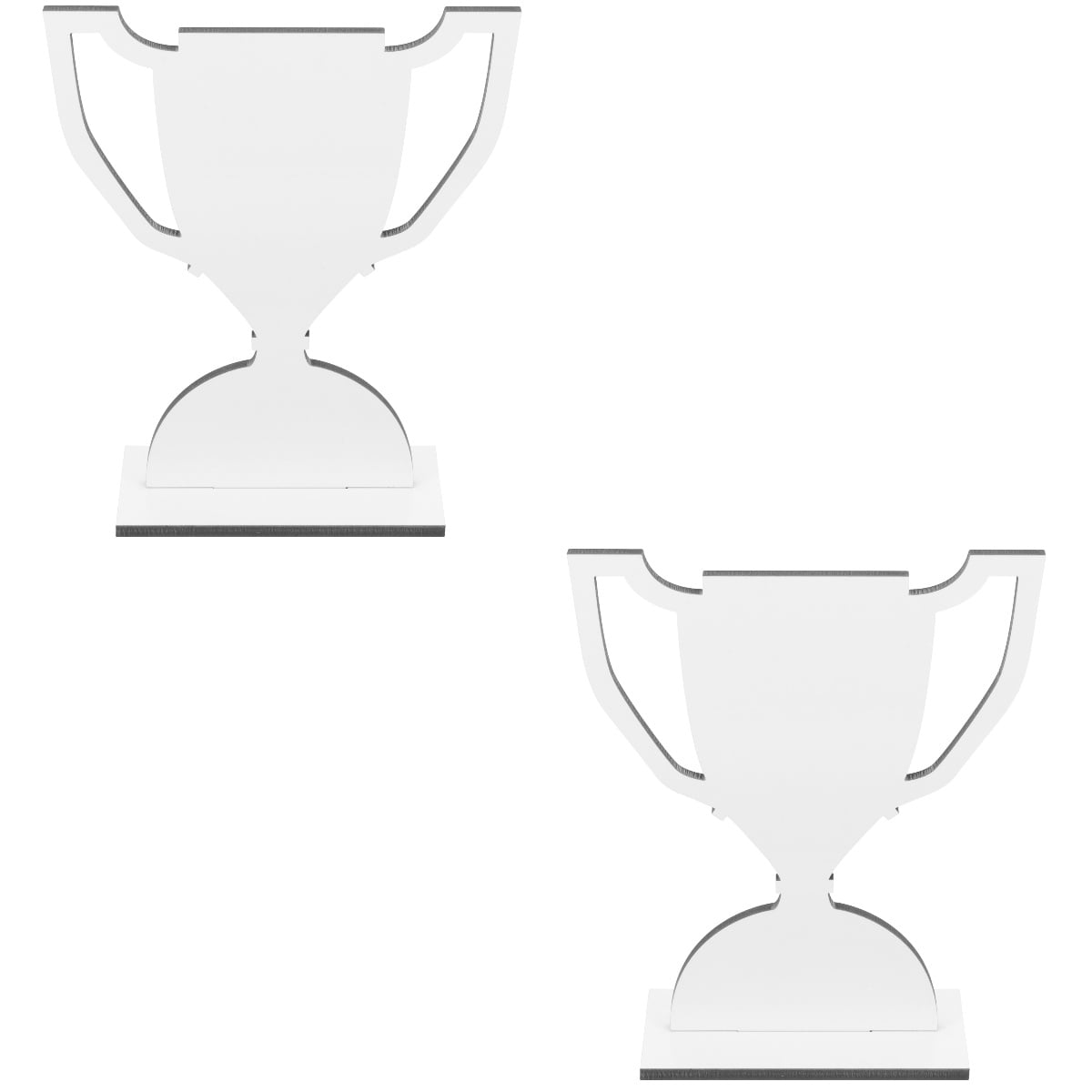 Raindrops 2pcs Heat Transfer Sports Trophy Model Trophy Blank Sports ...