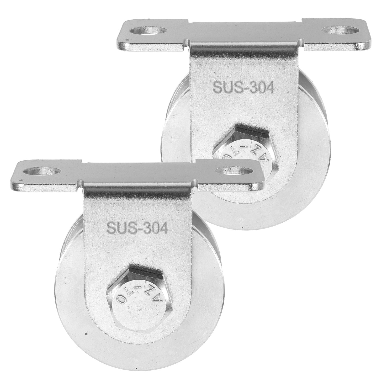 Raindrops 2pcs Heavy-Duty Cable Pulley Wheel Wall Mounted with Built-in ...