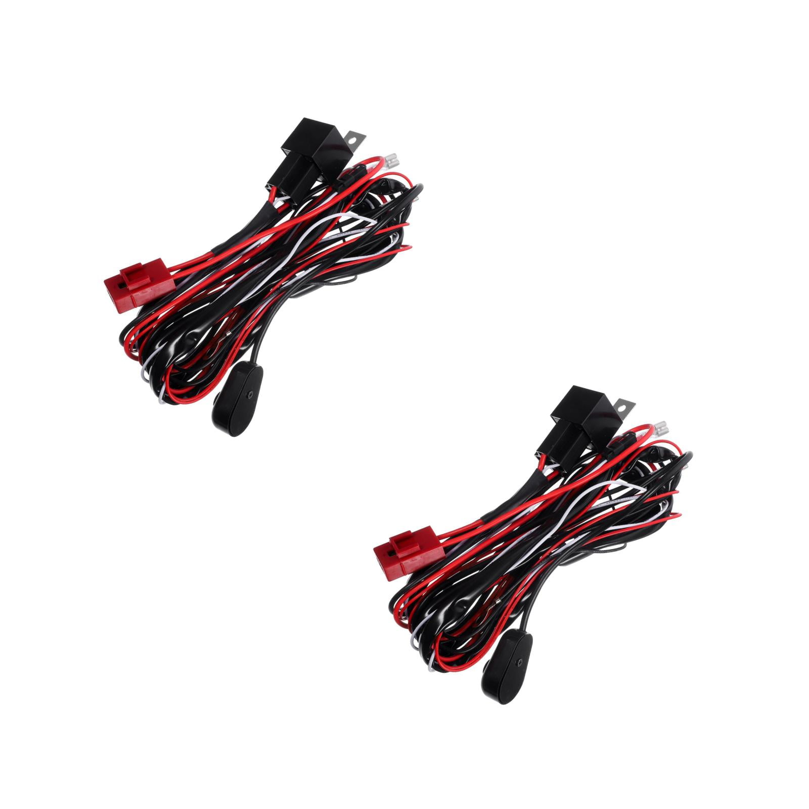 Raindrops 2pcs Heavy Duty Wiring Harness Kit for Car LED Light Bar Fuse ...