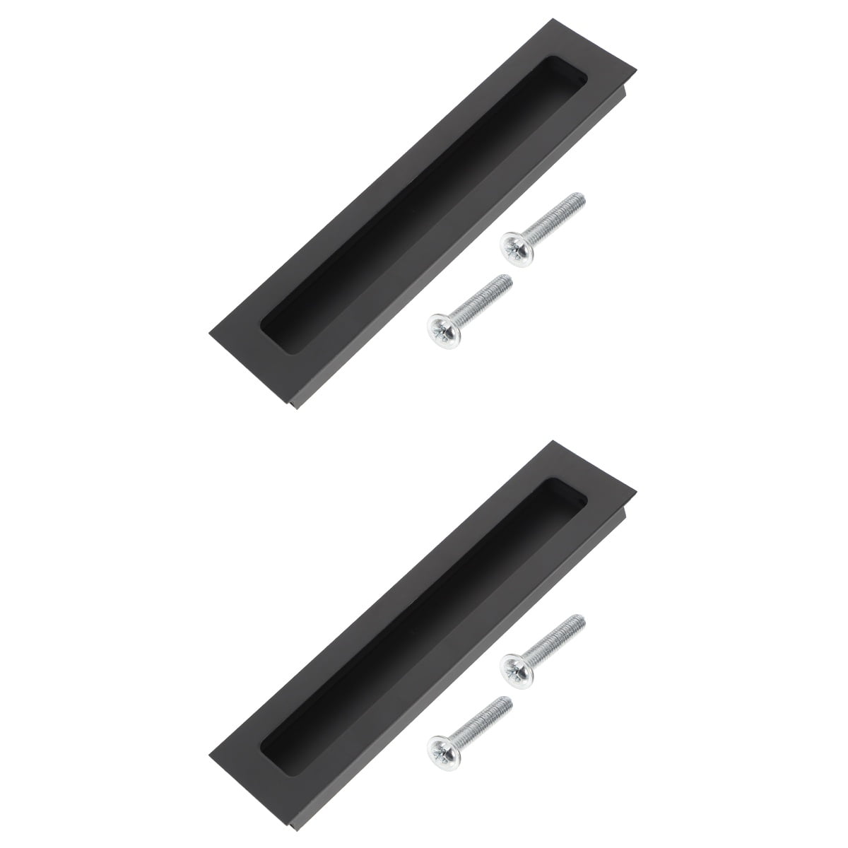 Raindrops 2pcs Hidden Recessed Pull Handle Rectangular Door Grip Handle ...