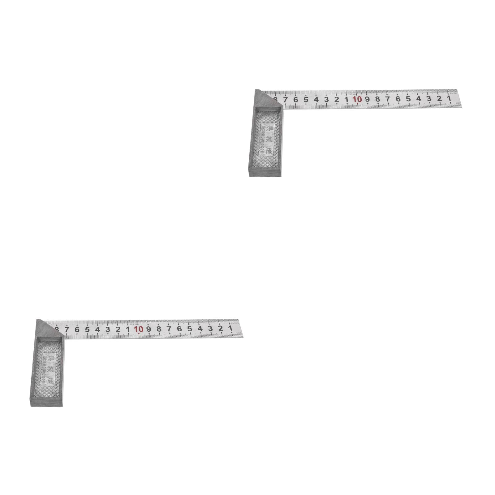 Raindrops 2pcs L-square 90° Angle Ruler Stainless Steel Carpenters ...