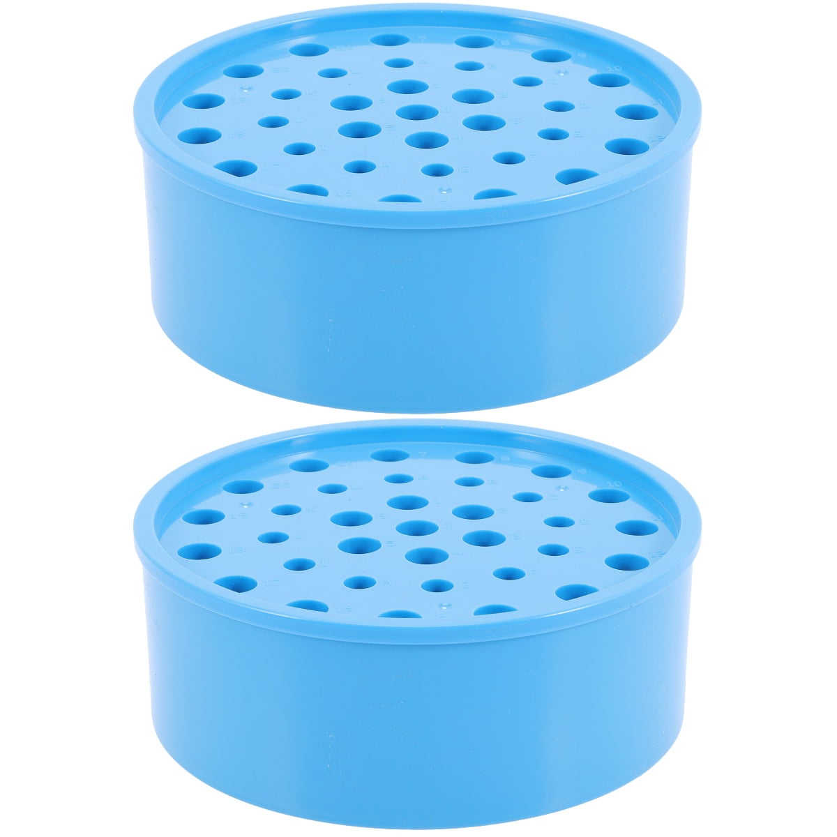 Raindrops Plastic Round Test Tube Holder for Laboratory Use 2Pcs 5.70X5 ...