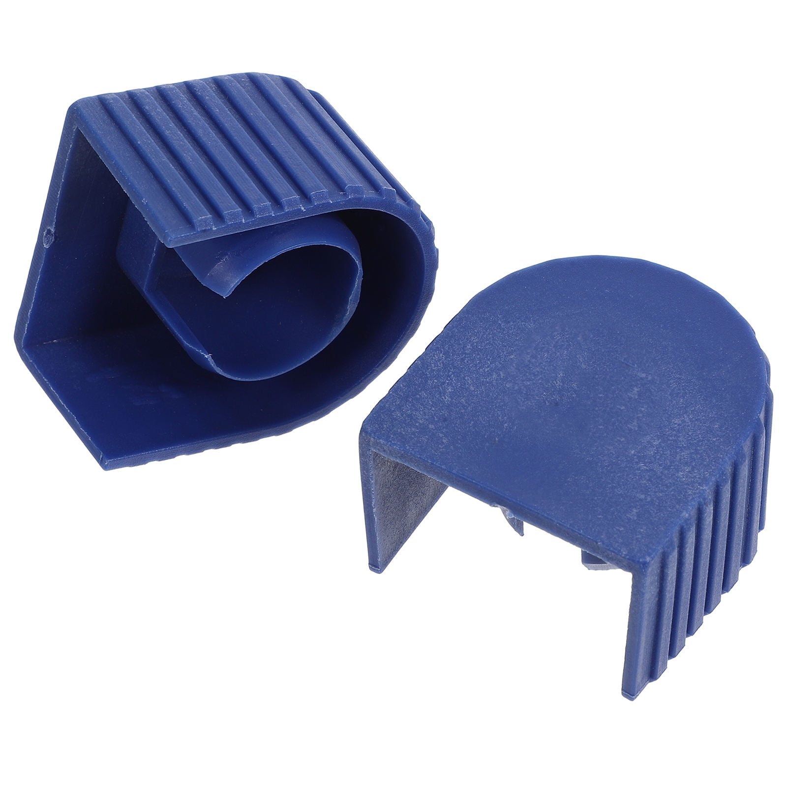 Raindrops Protective Cap Telescopic Ladder Top Cover Blue Plastic 2Pcs ...