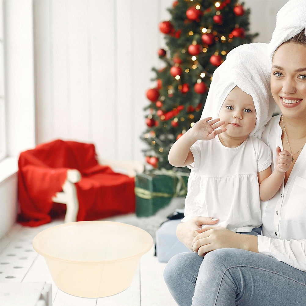 Raindrops 2pcs Large Foot Wash Basin Plastic Soaker Tub for Spa Foot ...