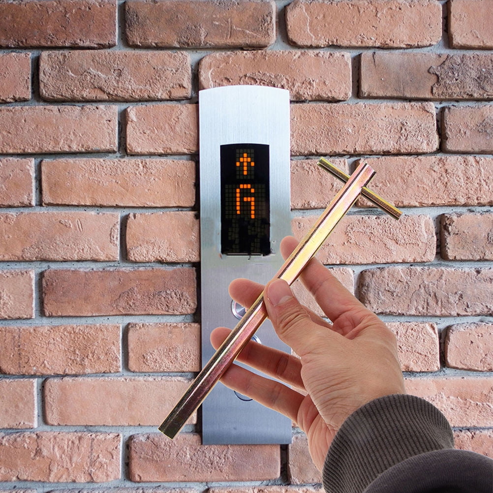 Raindrops 2pcs Long Elevator Triangle Key Emergency Elevator Door Key ...