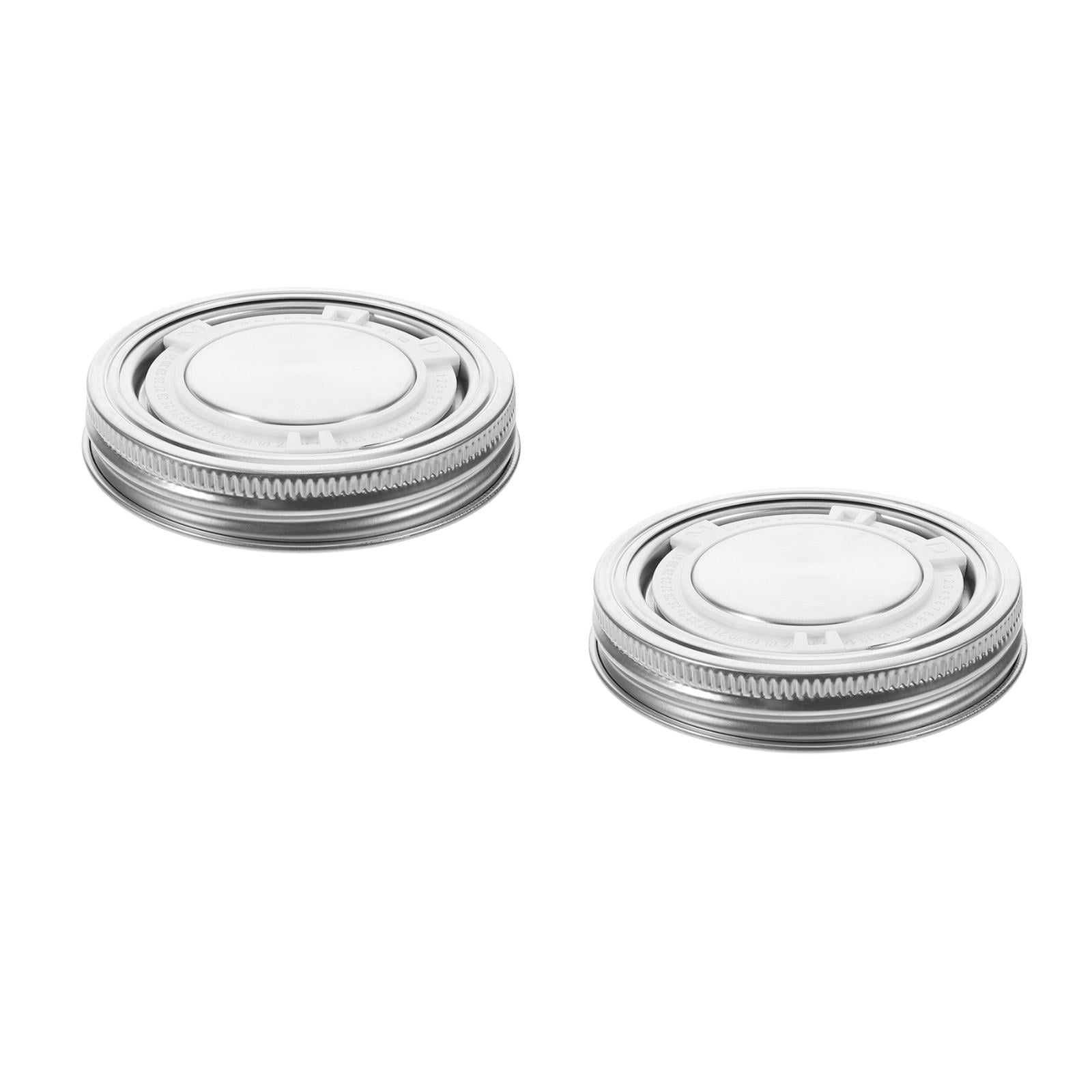 Raindrops 2pcs Mason Jar Lid Stainless Steel Canning Lid Polished ...
