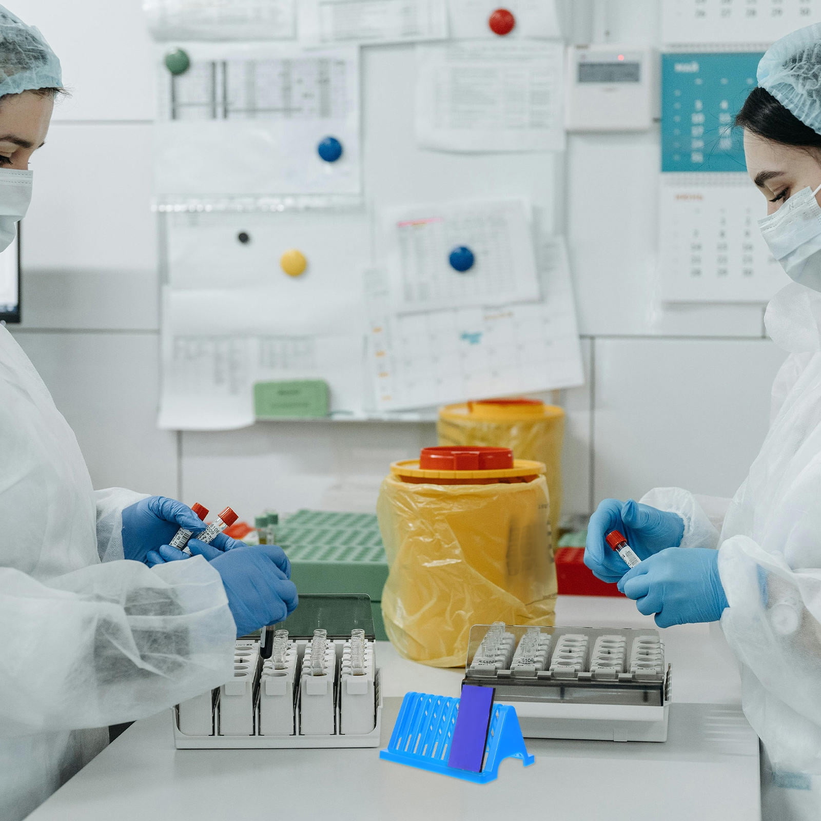 Raindrops 2pcs Microscope Slides Staining Holder For Laboratory Plastic ...