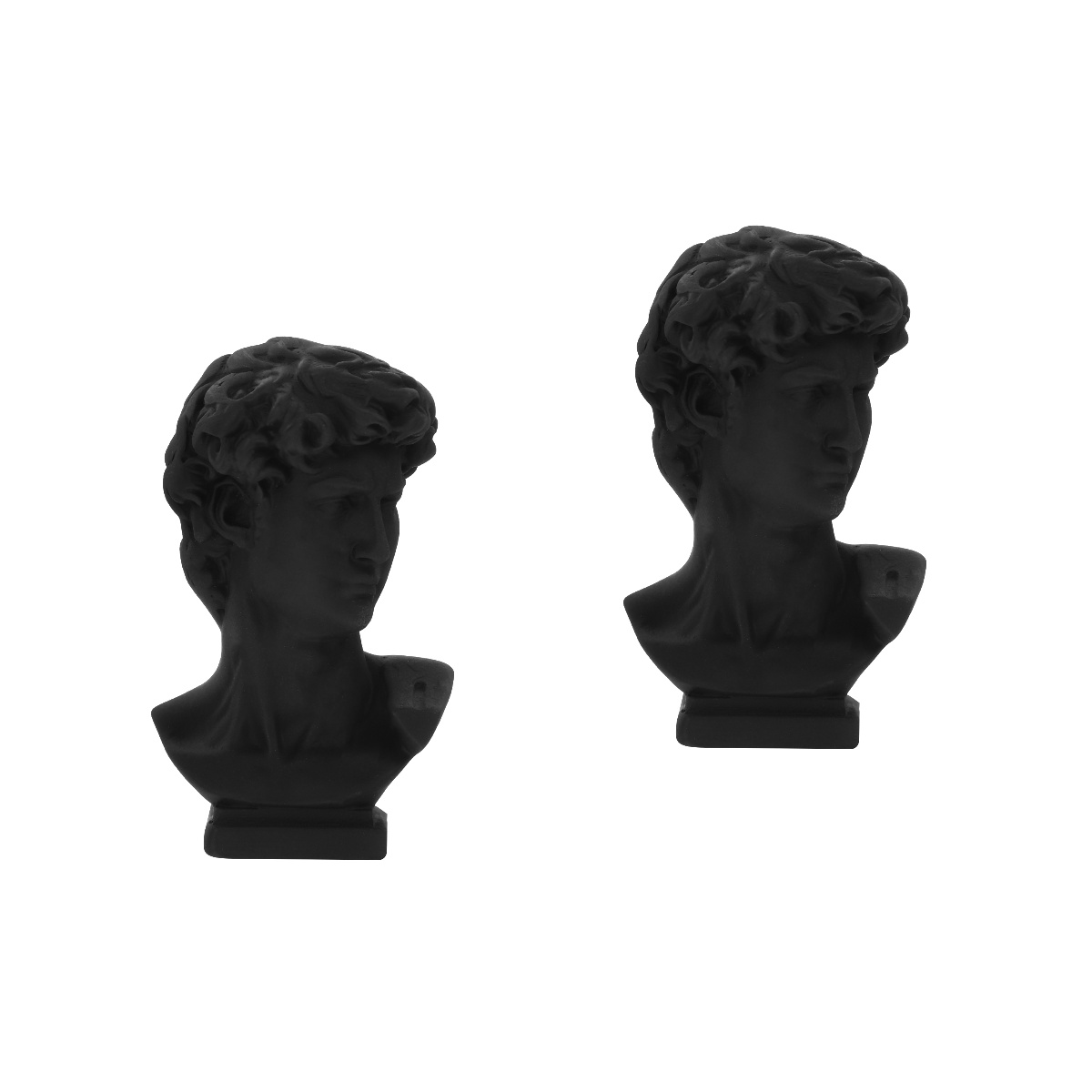 Raindrops 2pcs Mini David Bust Statue Figurine Greek Statue Desktop ...