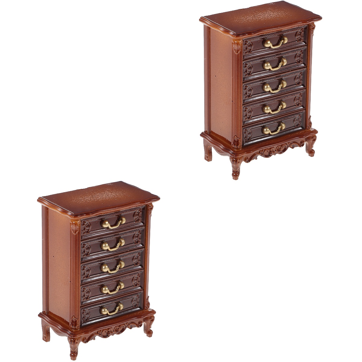 Raindrops 2pcs Mini House Tiny Furniture Artificial Miniature Wooden ...