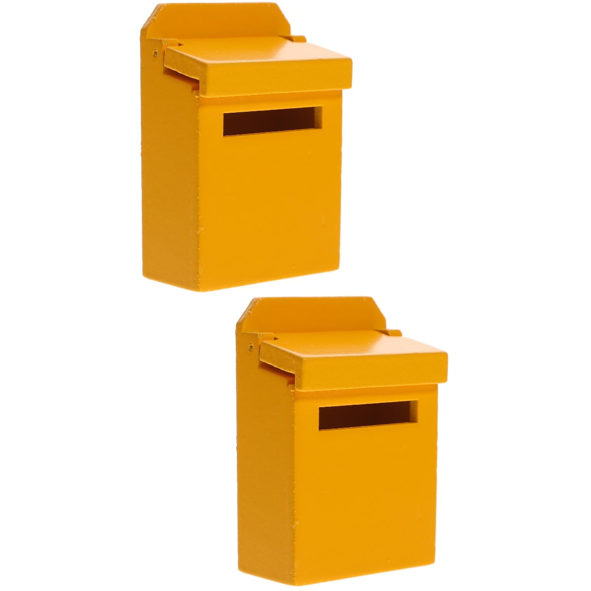 Raindrops 2pcs Mini Mailbox Model Fairy Garden Mailbox Decor Wood Tiny ...