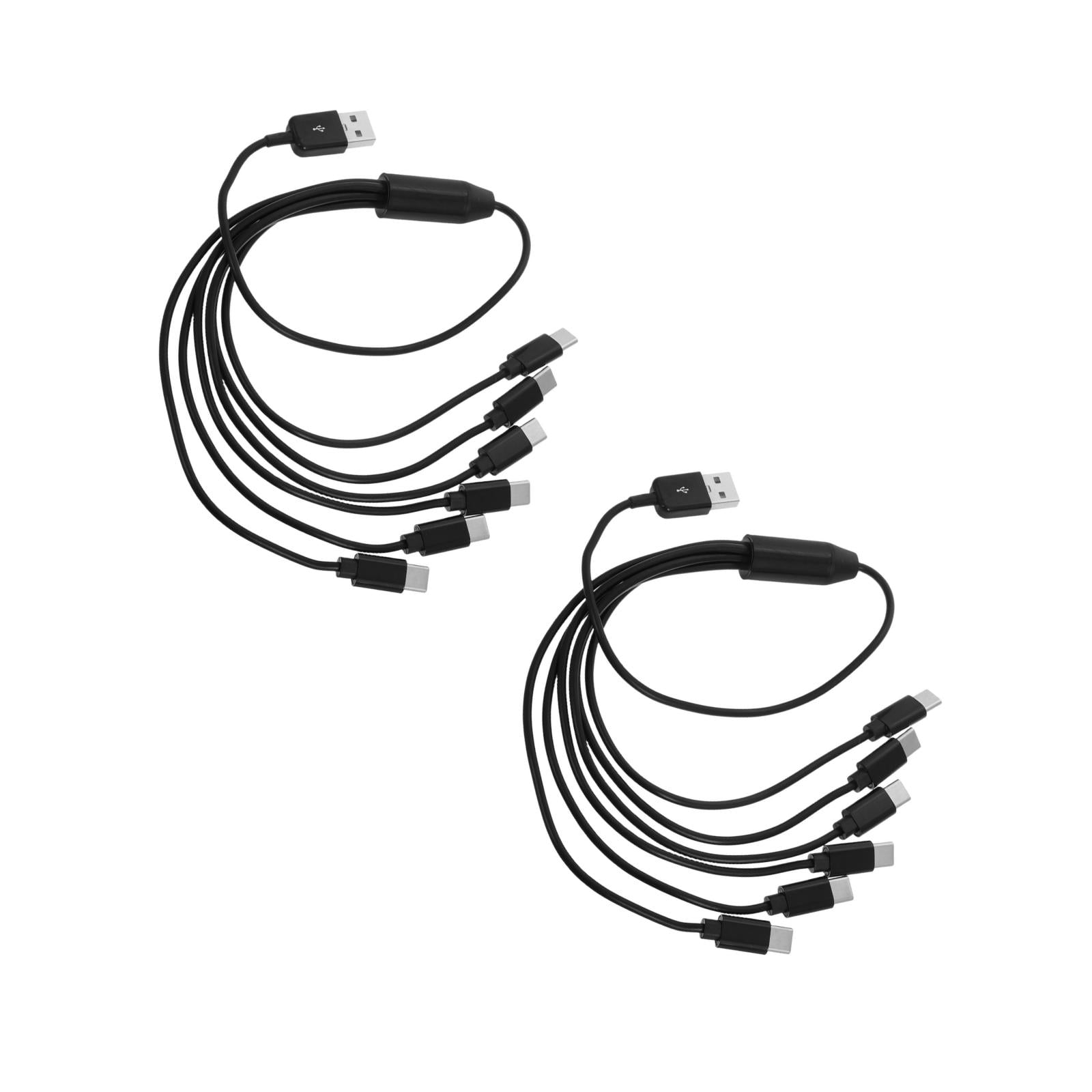 Raindrops 2pcs Multi Charging Wire With Type-C Connectors 6-In-1 Usb ...