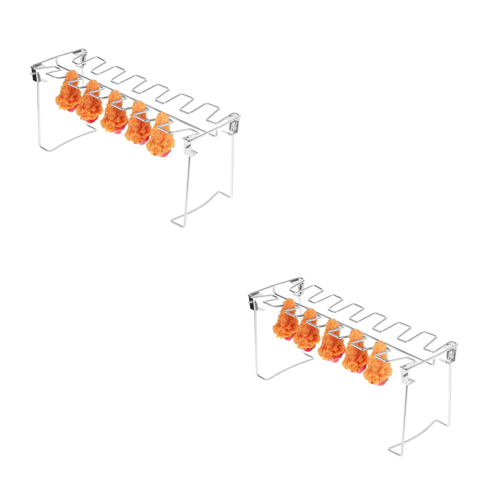 Raindrops 2pcs Multi-Function Chicken Concave-Convex Grill, Stainless ...