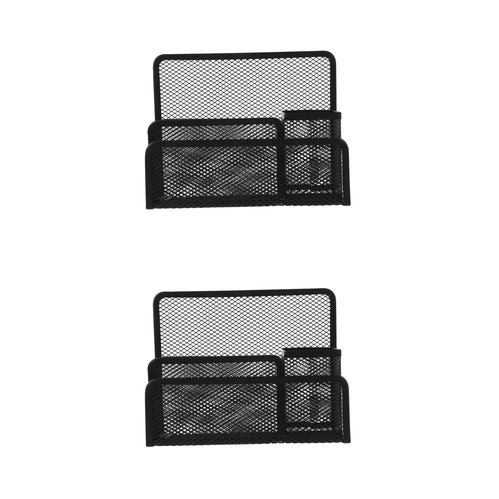Raindrops 2pcs Multi-Functional Iron Mesh Desk Organizer Desktop File ...