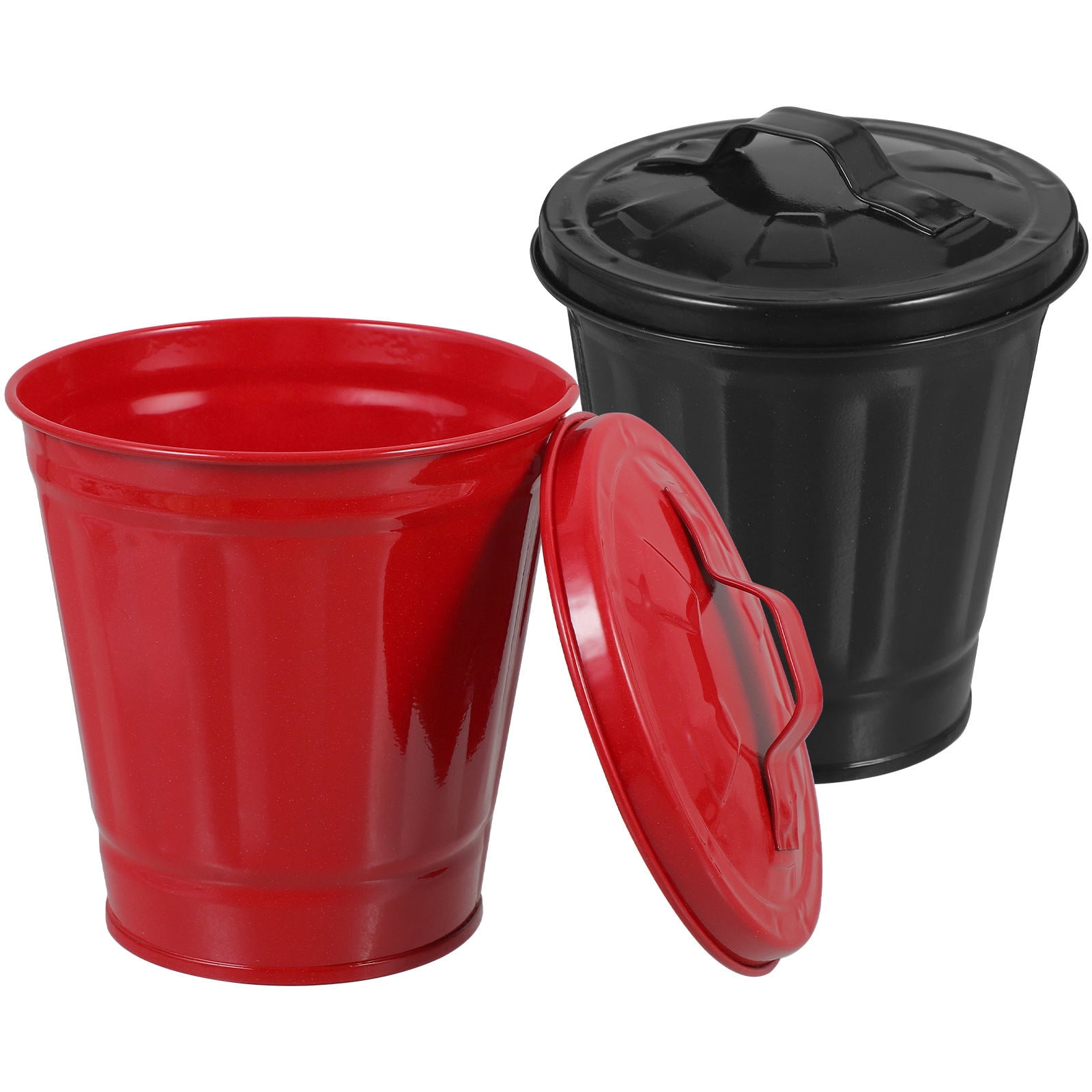 Raindrops 2pcs Multi-function Desktop Trash Can Desktop Waste Bucket ...