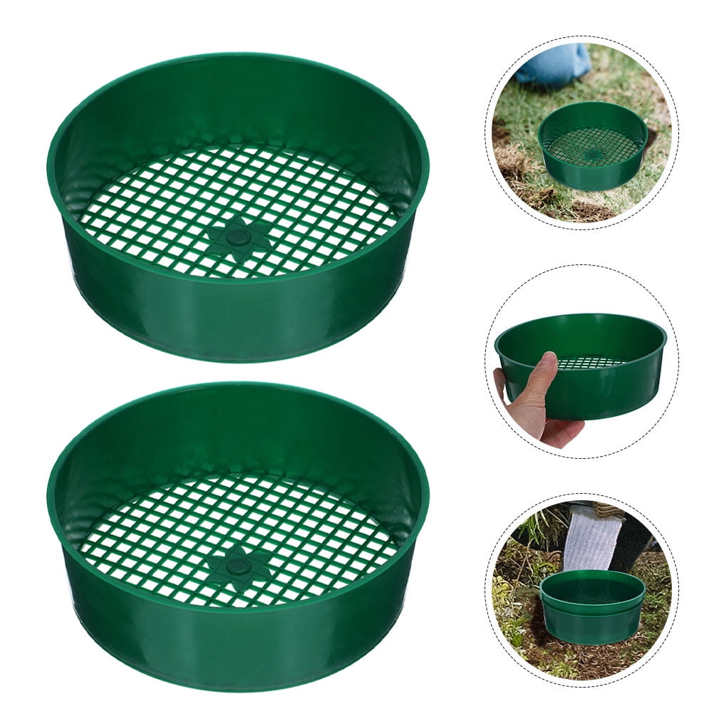 Raindrops 2pcs Multi-use Soil Sieve Garden Soil Mesh Sieve Sifting Pan ...