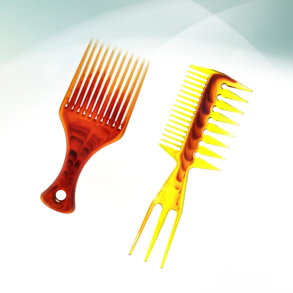 Raindrops 2pcs Oil Hairstyle Comb Slicked-back Hairstyle Comb Man Hair ...
