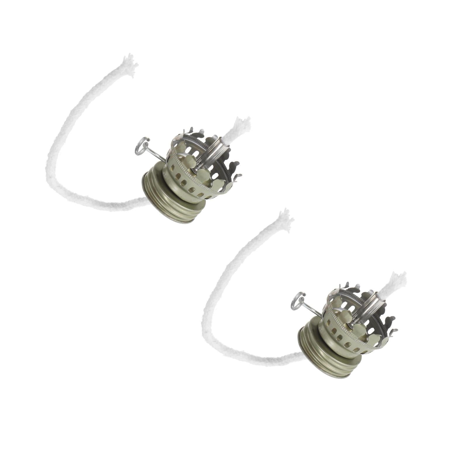 Raindrops 2pcs Oil Lamp Wick Holder Glass Kerosene Lamp Burner Kerosene ...