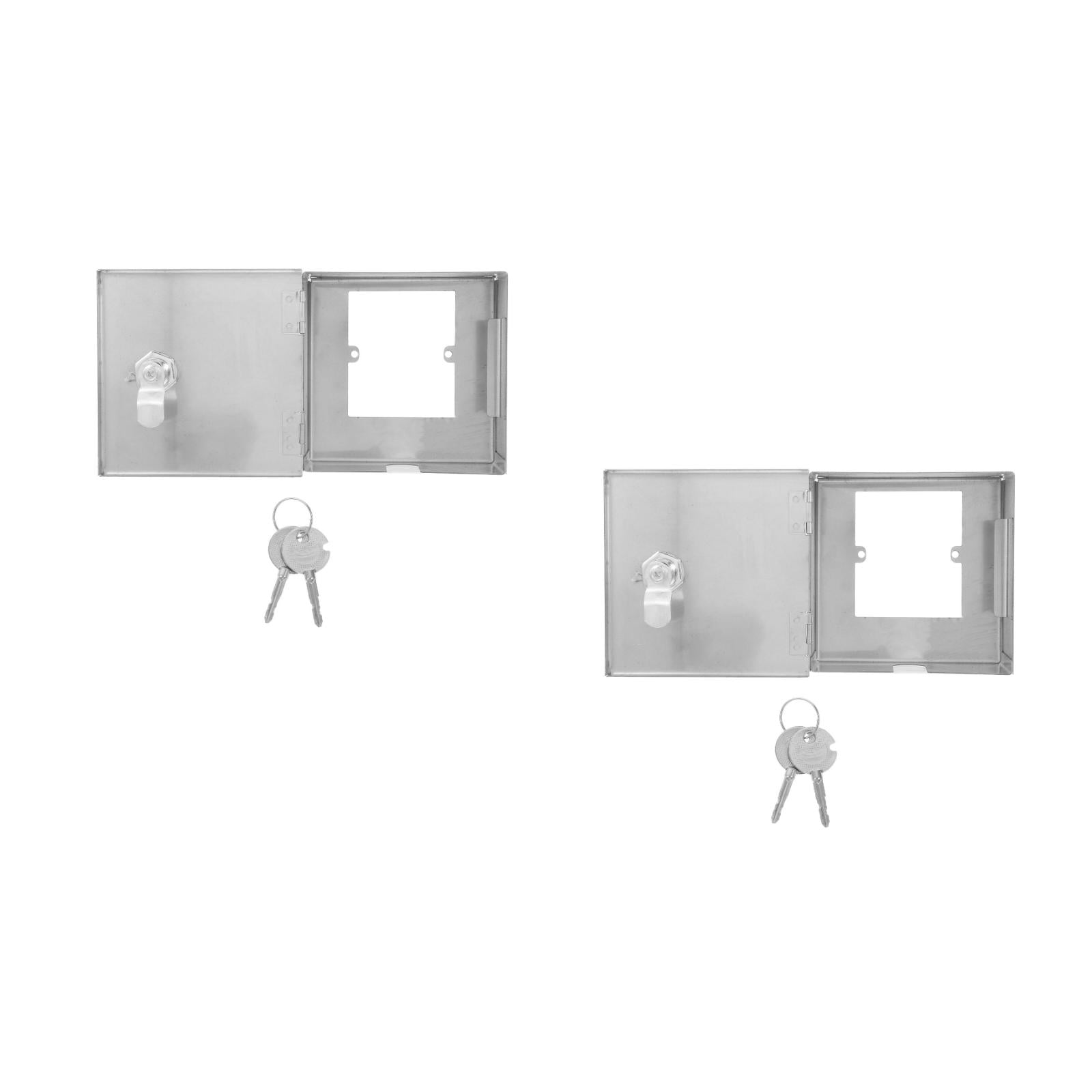 Raindrops 2pcs Outdoor Electrical Box Metal Waterproof Enclosure ...