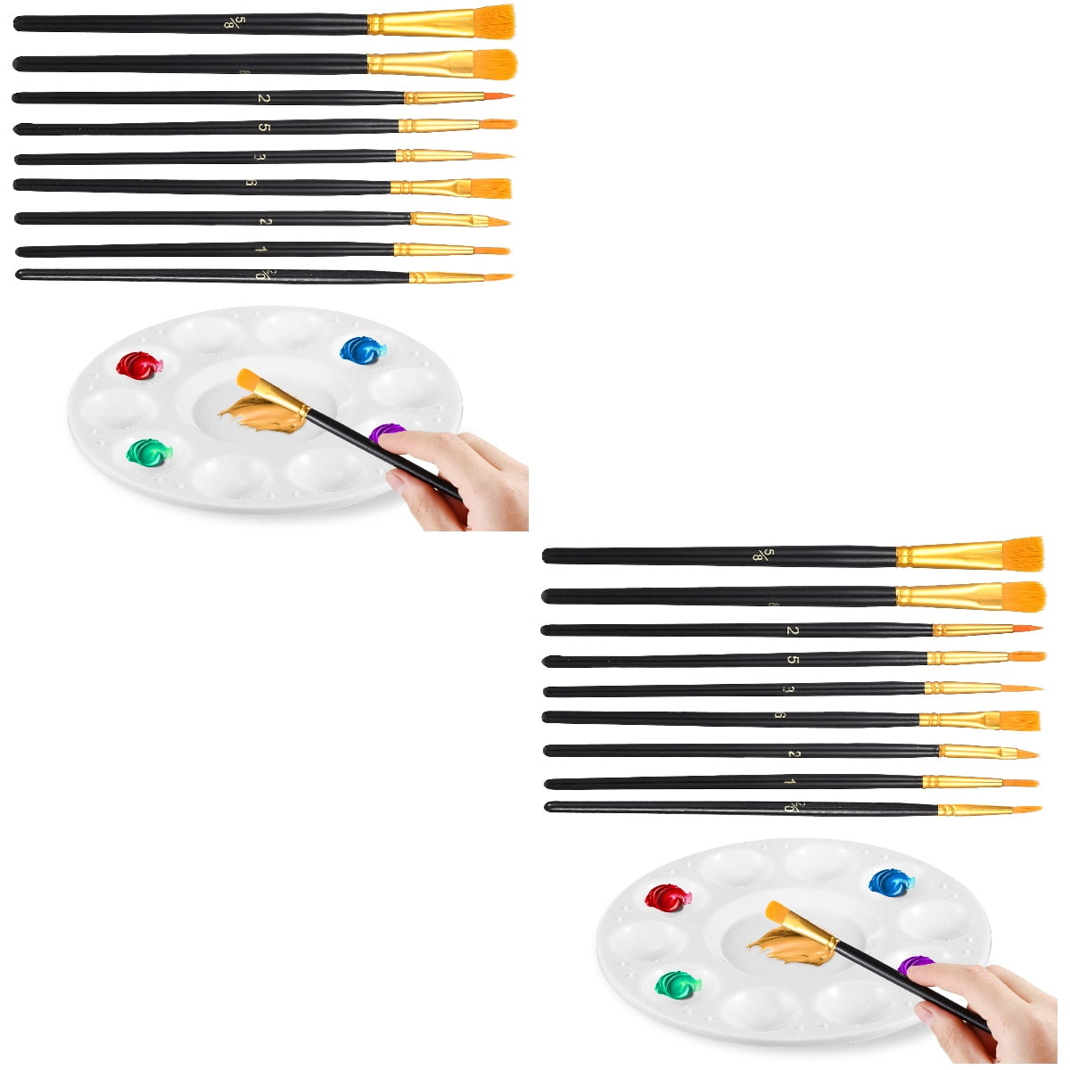 Raindrops 2pcs Paint Set Including 10 Pcs Paint with Paint Tray for ...