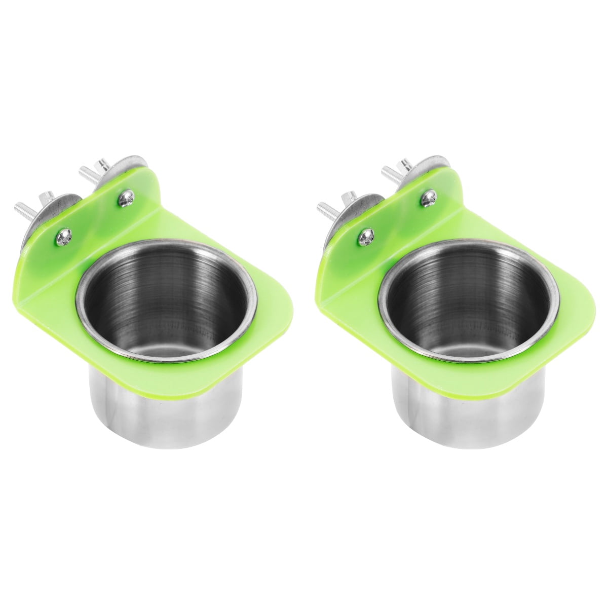 Raindrops 2pcs Parrot Food Cup Bird Food Feeder for Budgerigar Canary ...