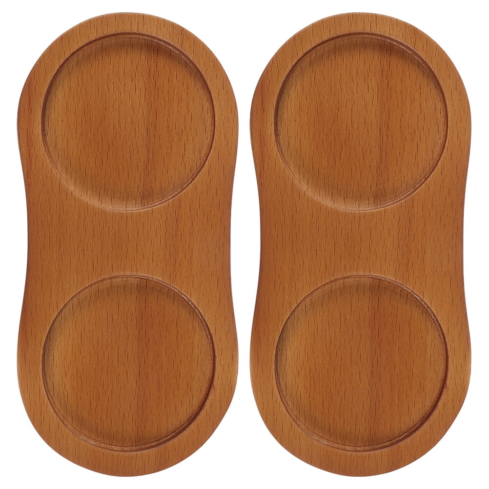 Raindrops 2pcs Pepper Burnisher Tray Wood Tray Salt Pepper Wooden Tray ...