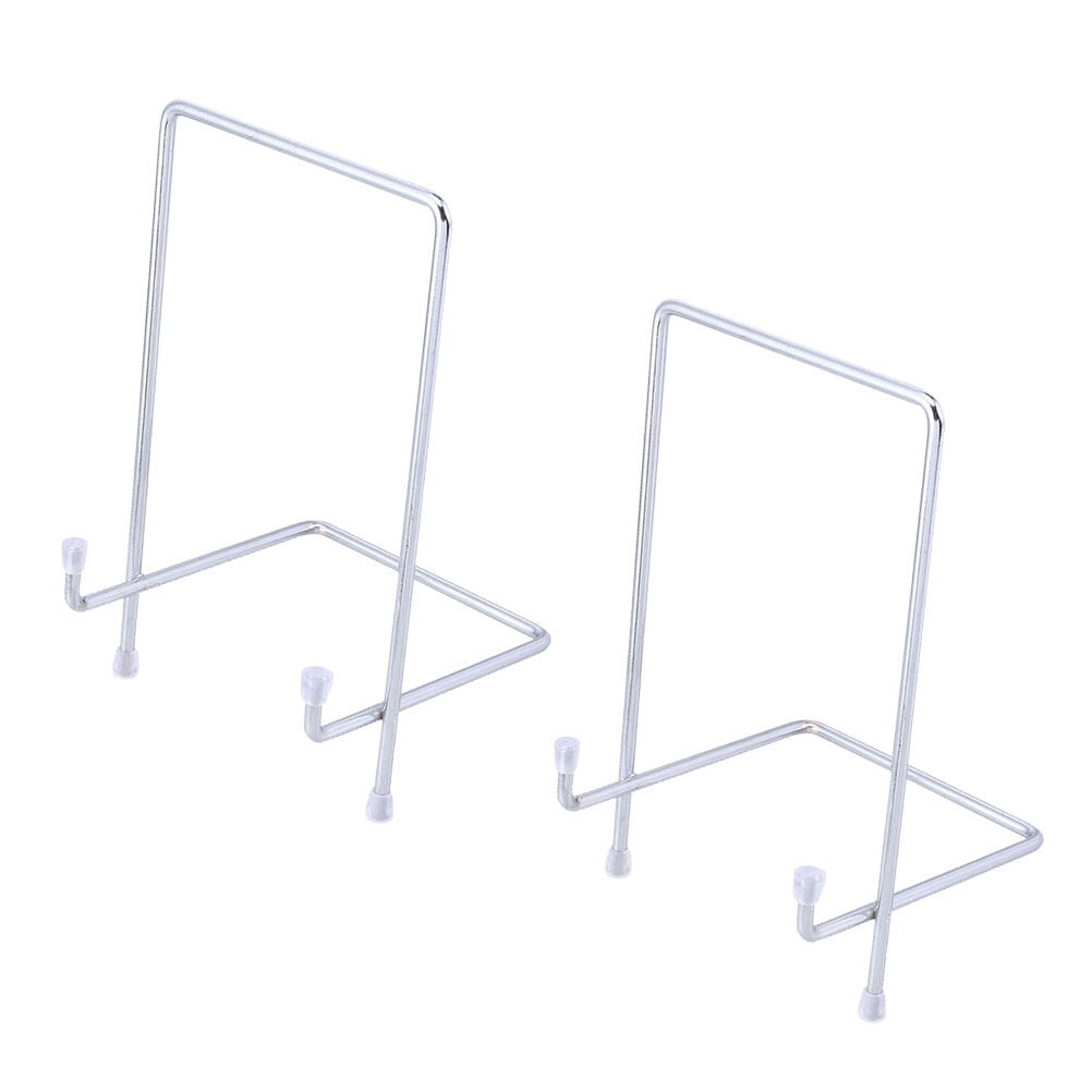 Raindrops Elegant Metal Silver Easel Rack for Photo Frames and Artwork ...