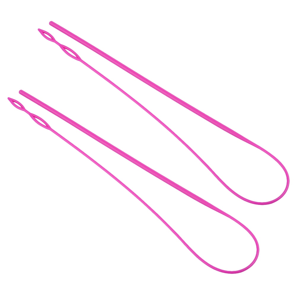 REOFLYUP Drawstring Threaders Rosy Plastic 2Pcs 11.8x0.67x0.43in ...