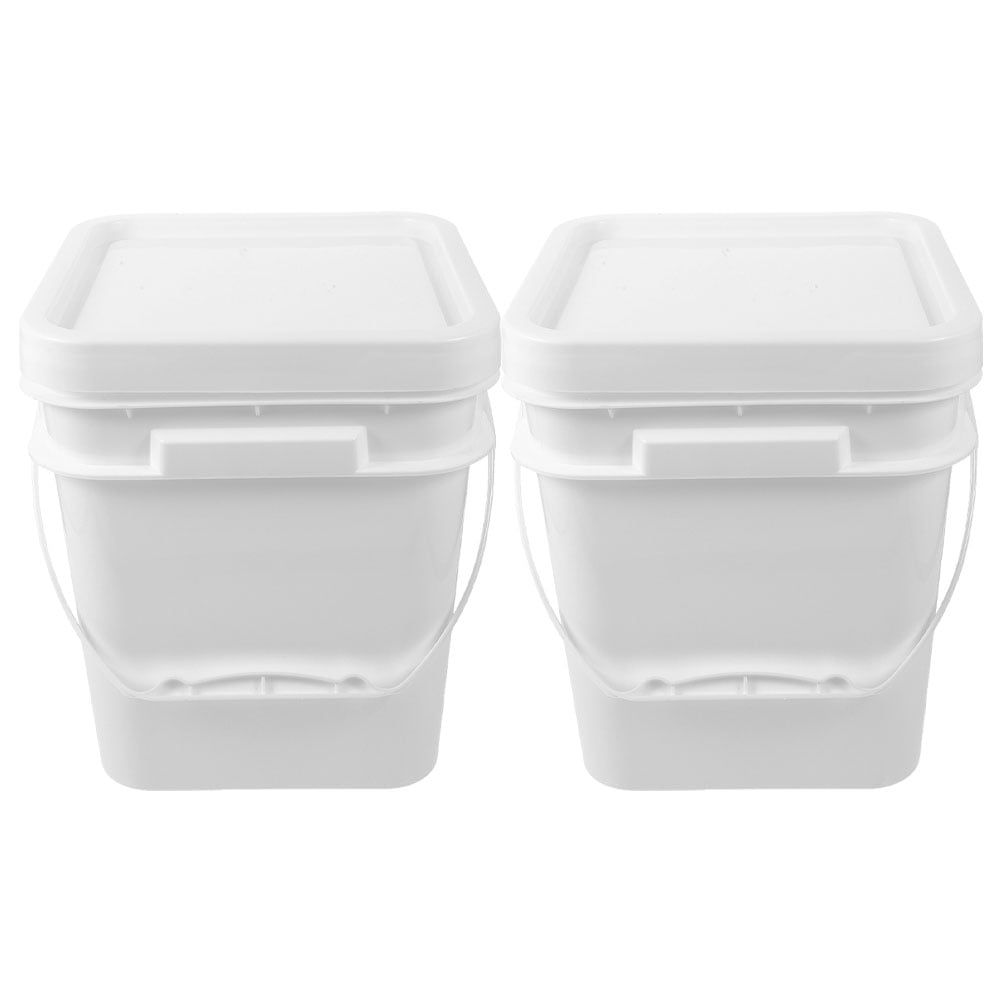 Raindrops 2pcs Plastic Pail Paint Pail Container Empty Paint Can with ...