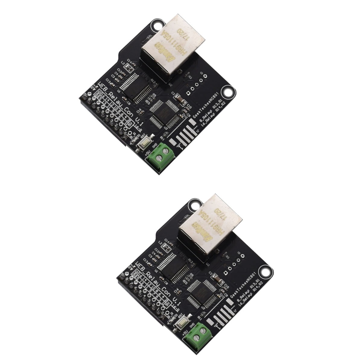 Raindrops 2pcs Port LAN WAN Ethernet Control Module Board 8 Channels Relay Integrated - Walmart.com