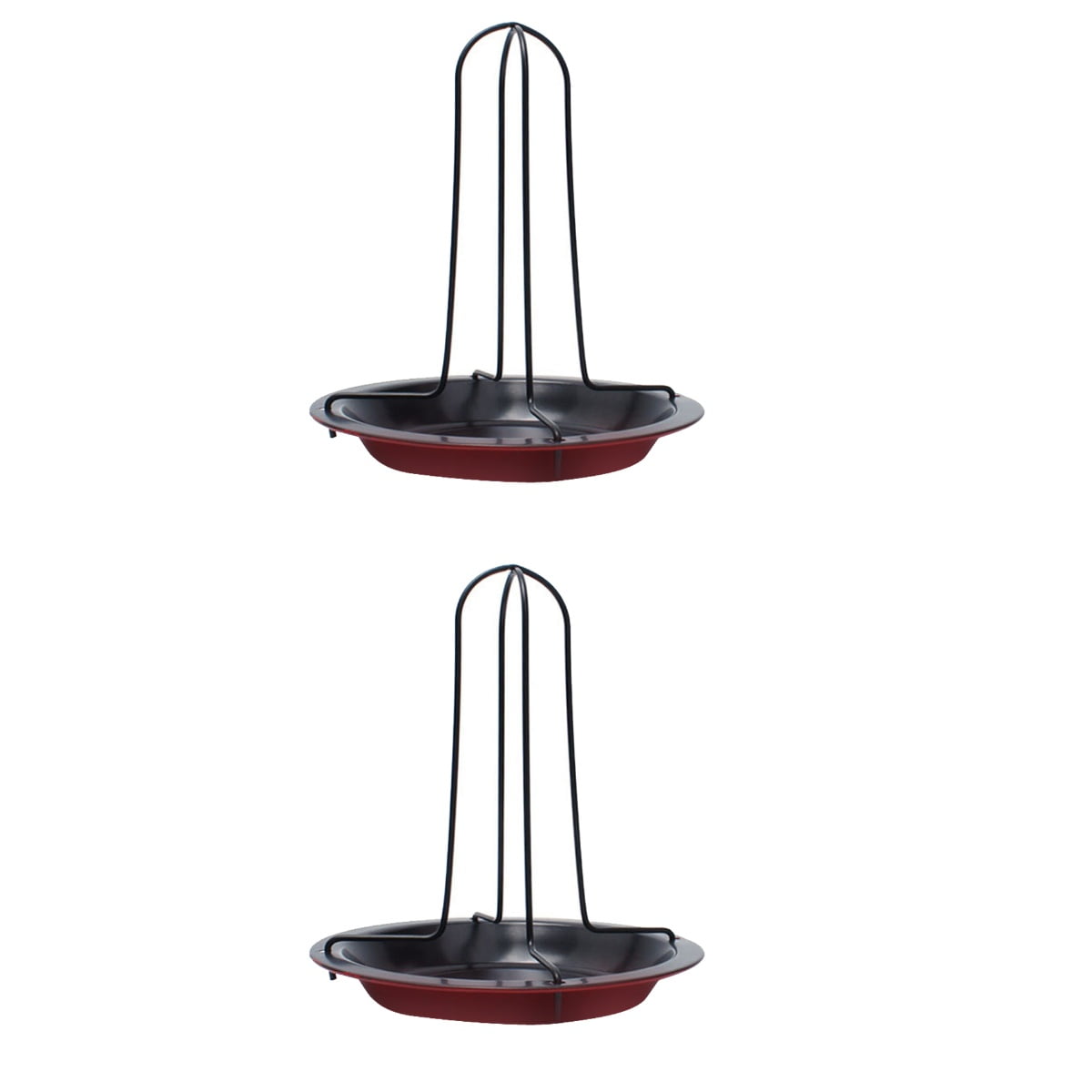 Raindrops 2pcs Portable Detachable Chicken Roaster Rack Carbon Steel ...