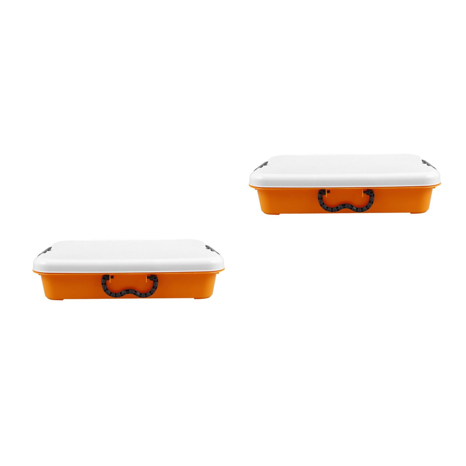 Raindrops 2pcs Portable Kids Toy Storage Box Plastic Sand Tray With Lid ...