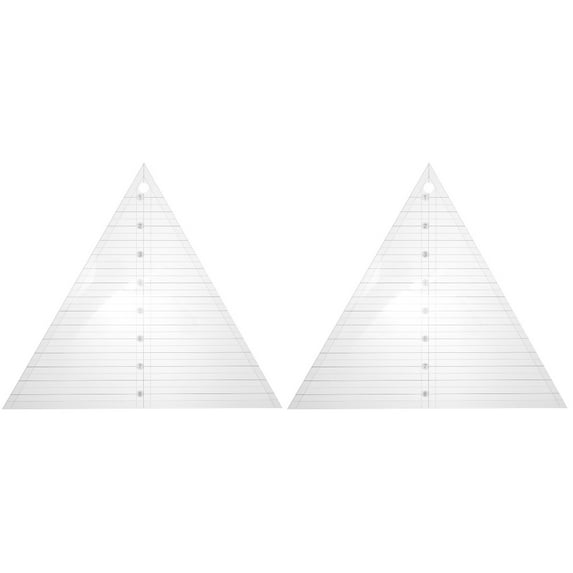 Raindrops 2pcs Quilting Ruler Acrylic Ruler for Cutting Fabric Triangle ...