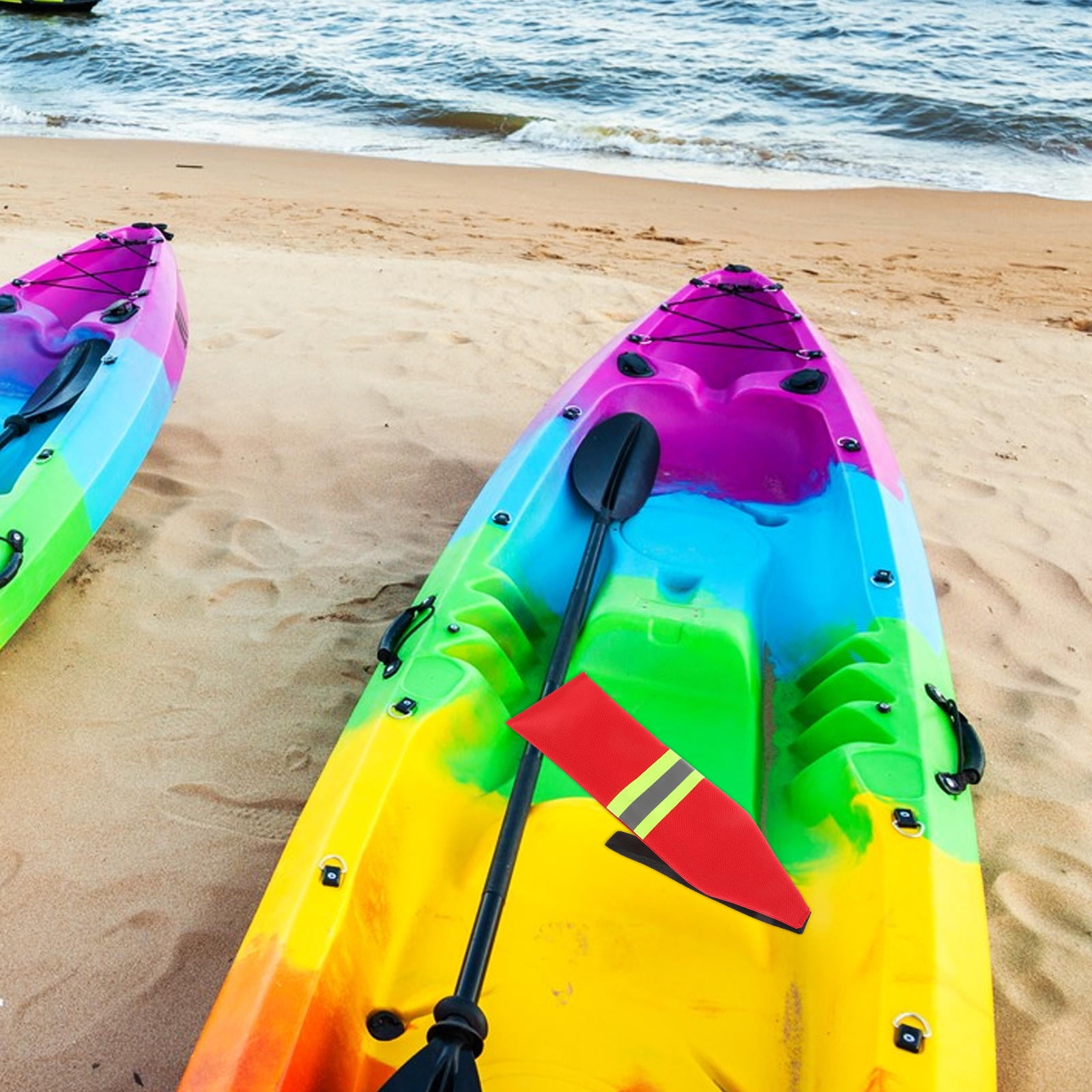 Raindrops 2pcs Reflective Safety Flags For Kayak And Boat High ...