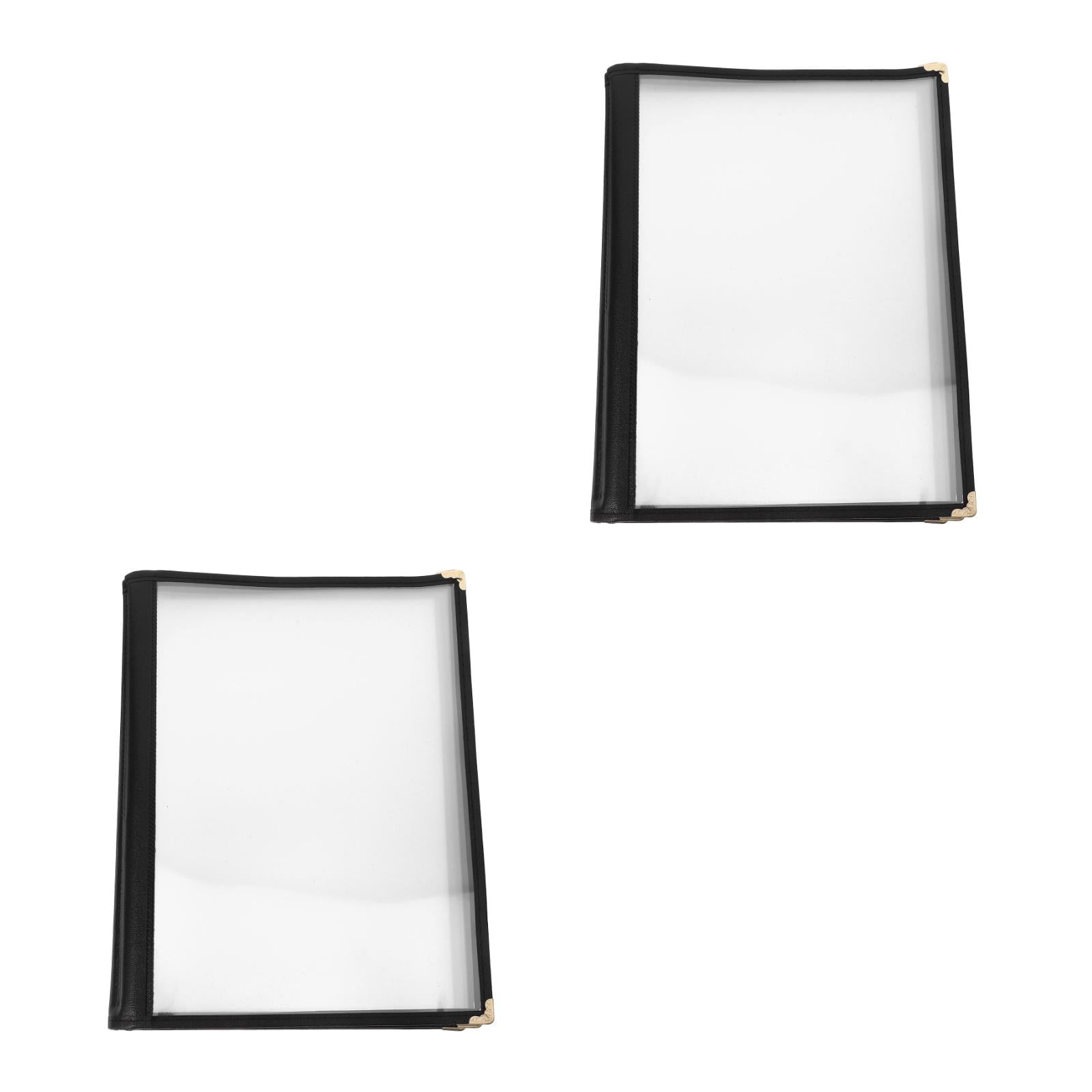 Raindrops 2pcs Restaurant Menu Cover Menu Holder Clear Transparent Menu ...