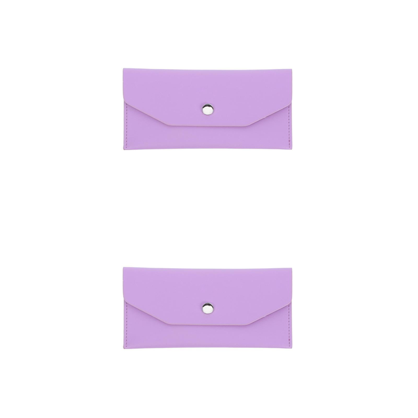 Raindrops 2pcs Reusable Money Wallet For Women PU Wallet Minimalist ...