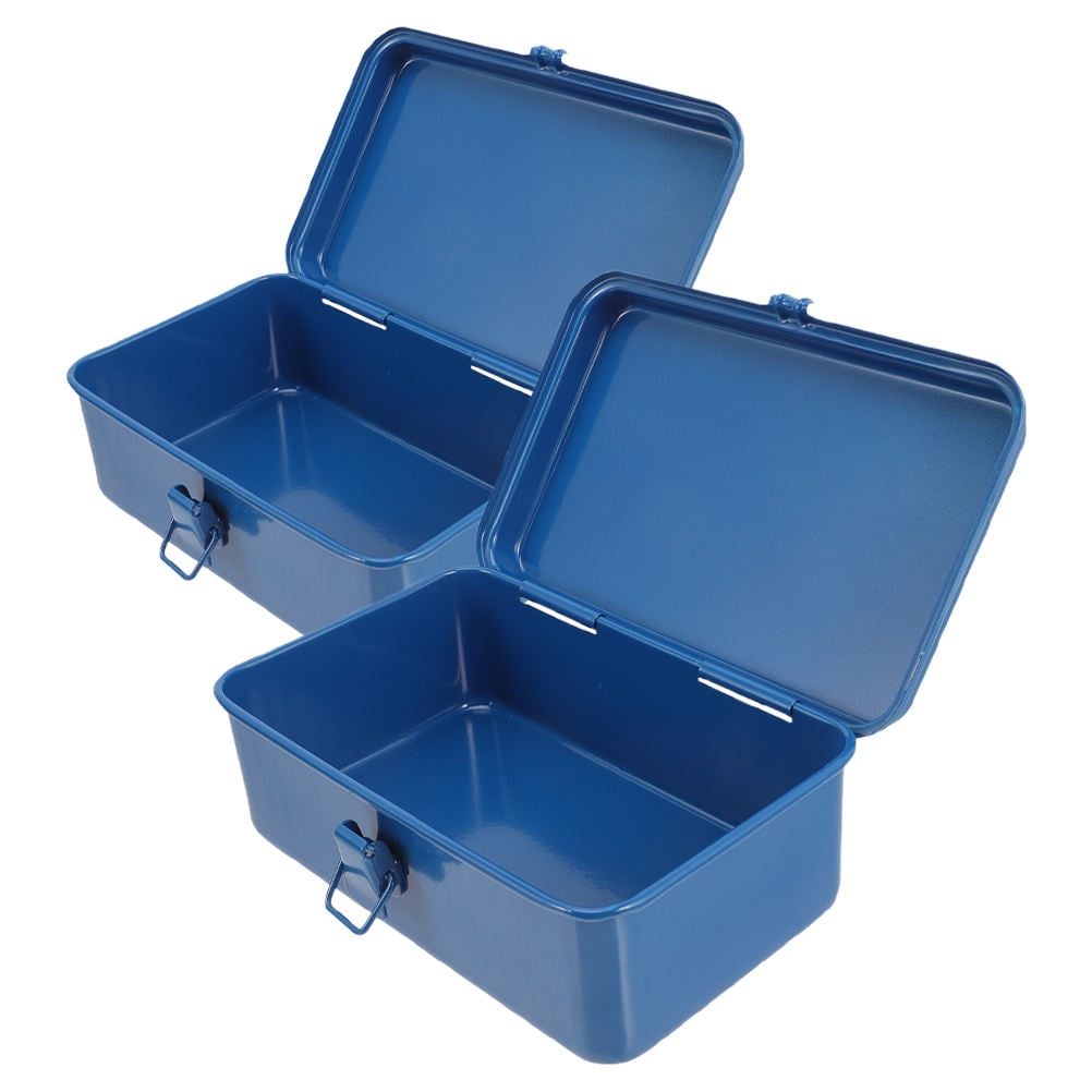 Raindrops 2pcs Stackable Metal Tool Boxes with Latches for Mechanics ...