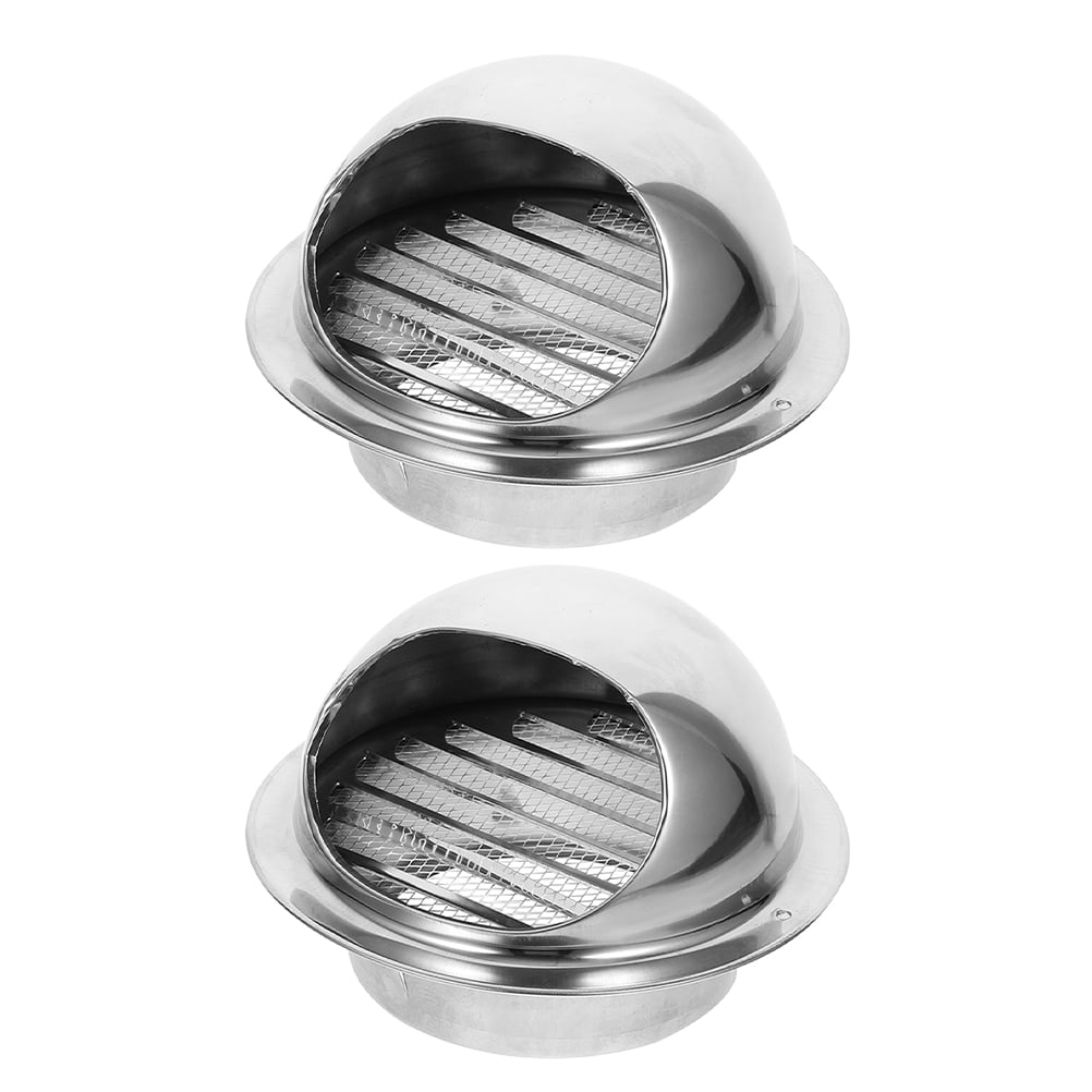 Raindrops 2pcs Stainless Steel Exhaust Dryer Vent Round Grill Grate Air ...