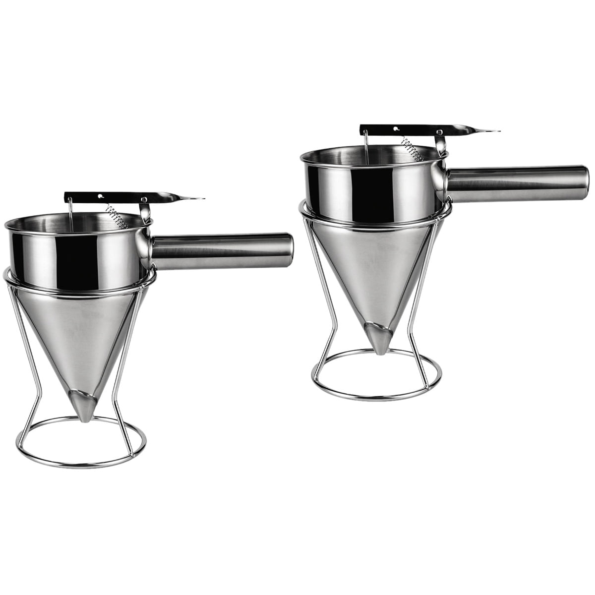 Raindrops 2pcs Stainless Steel Piston Funnel Kitchen Octopus Balls ...