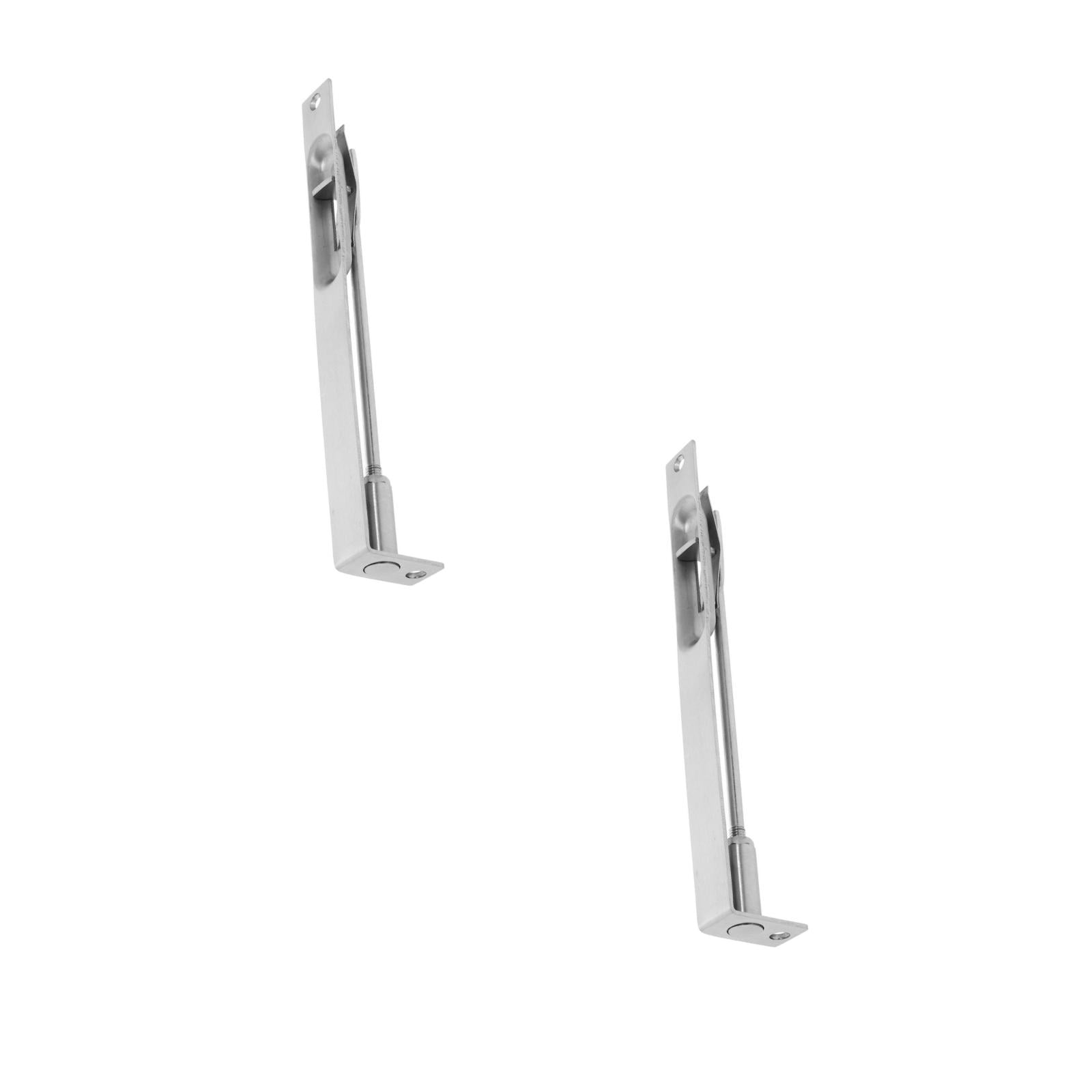 Raindrops 2pcs Stainless Steel Security Concealed Slide Bolt Lock Guard ...