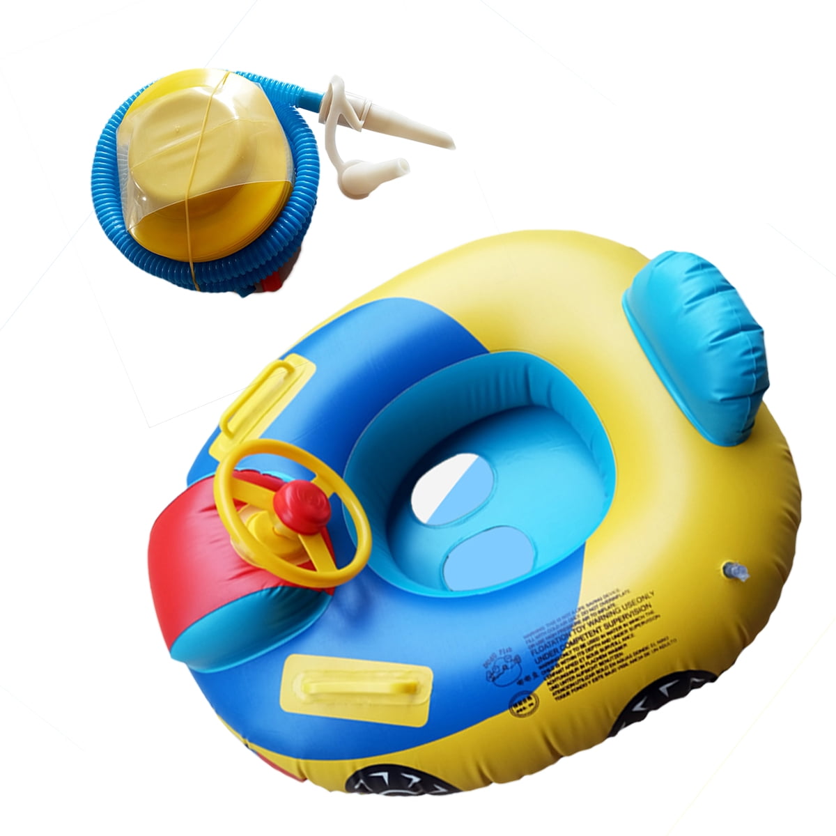 Raindrops 2pcs Steering Wheel Inflatable Swimming Laps Pool Swim Ring ...