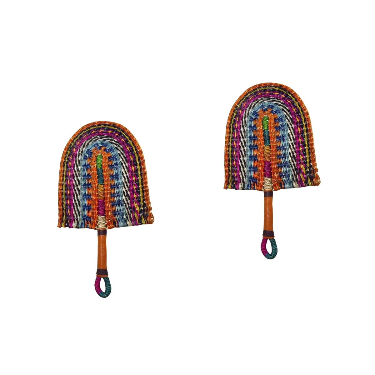 Raindrops 2pcs Straw Hand Fan Portable Hand Fan Woven Fan Weaving Fan ...