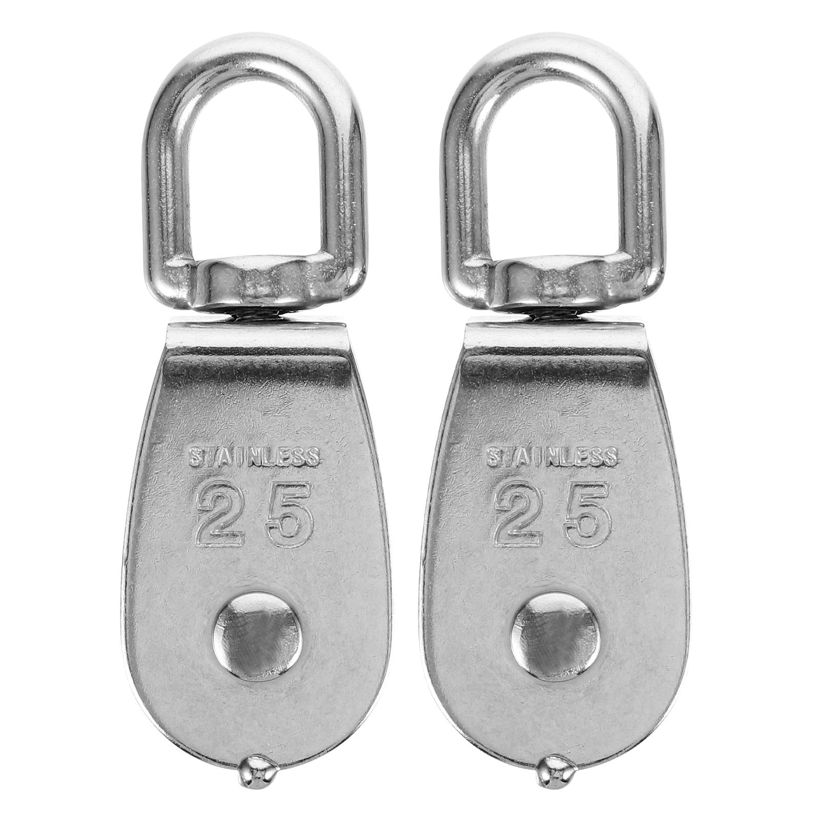 Raindrops 2pcs Swivel Lifting Pulleys Wire Rope Crane Pulley Blocks ...