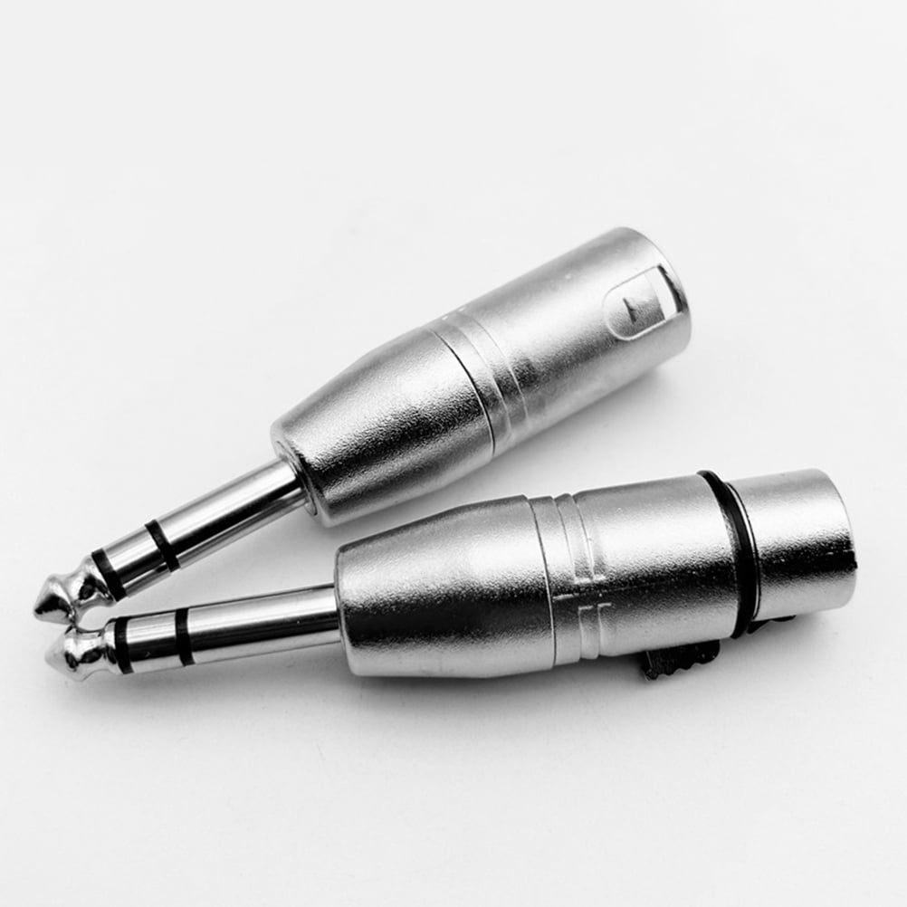Raindrops 2pcs TRS to XLR Male to Female Balanced Audio Connectors 1/4 ...