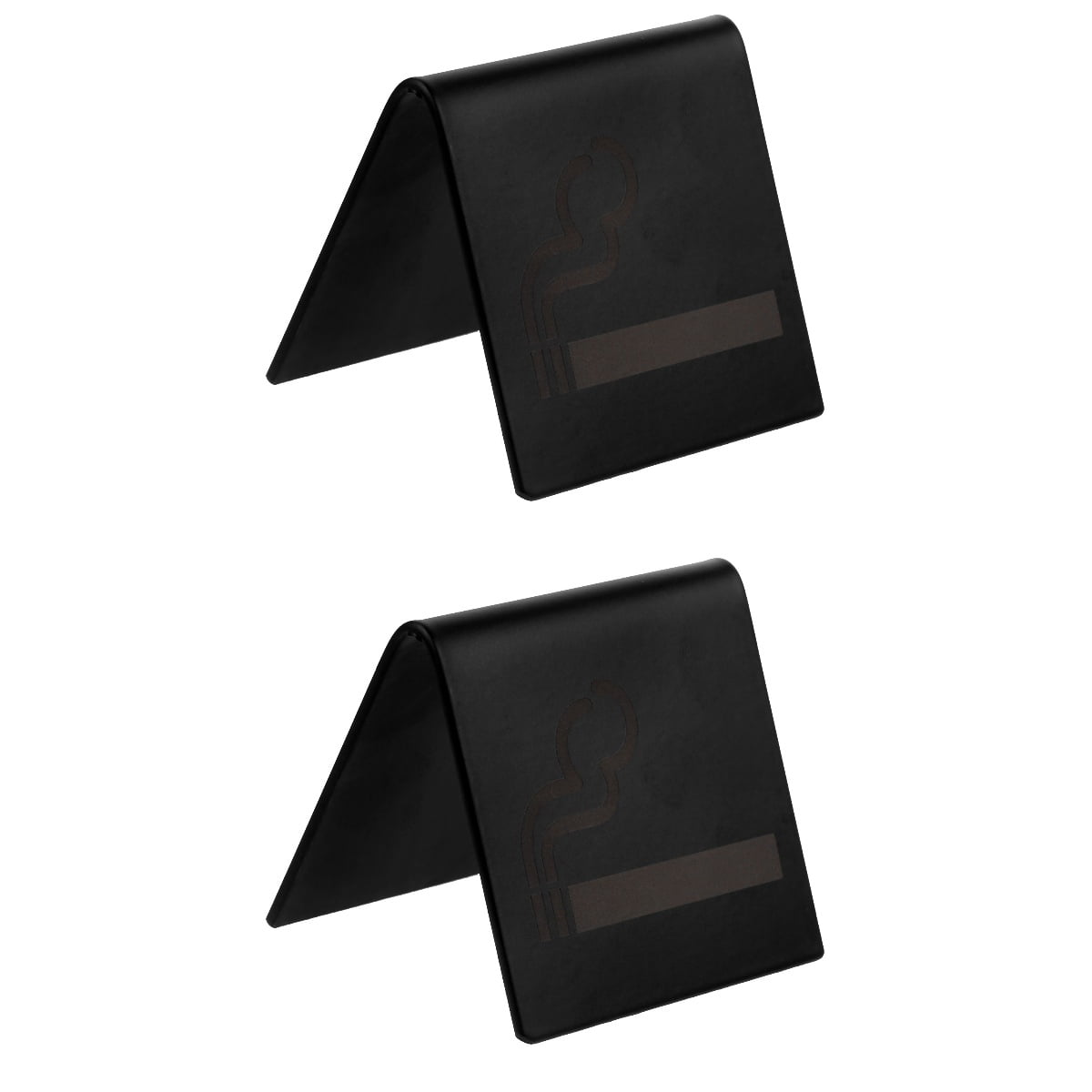 Raindrops 2pcs Tabletop No-smoking Sign Stainless Steel Table Warning ...