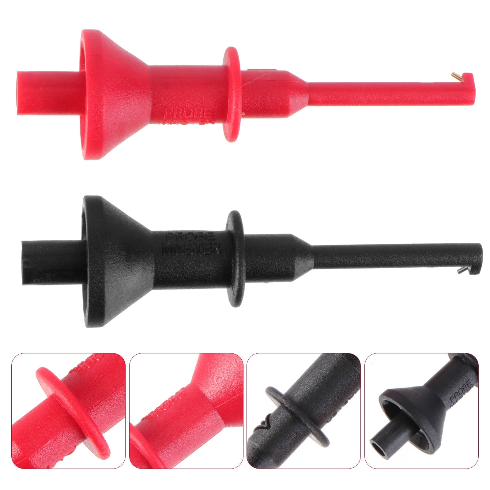 Raindrops 2pcs Testing Probe Clamp Plug In Hook Clips For Multimeters ...